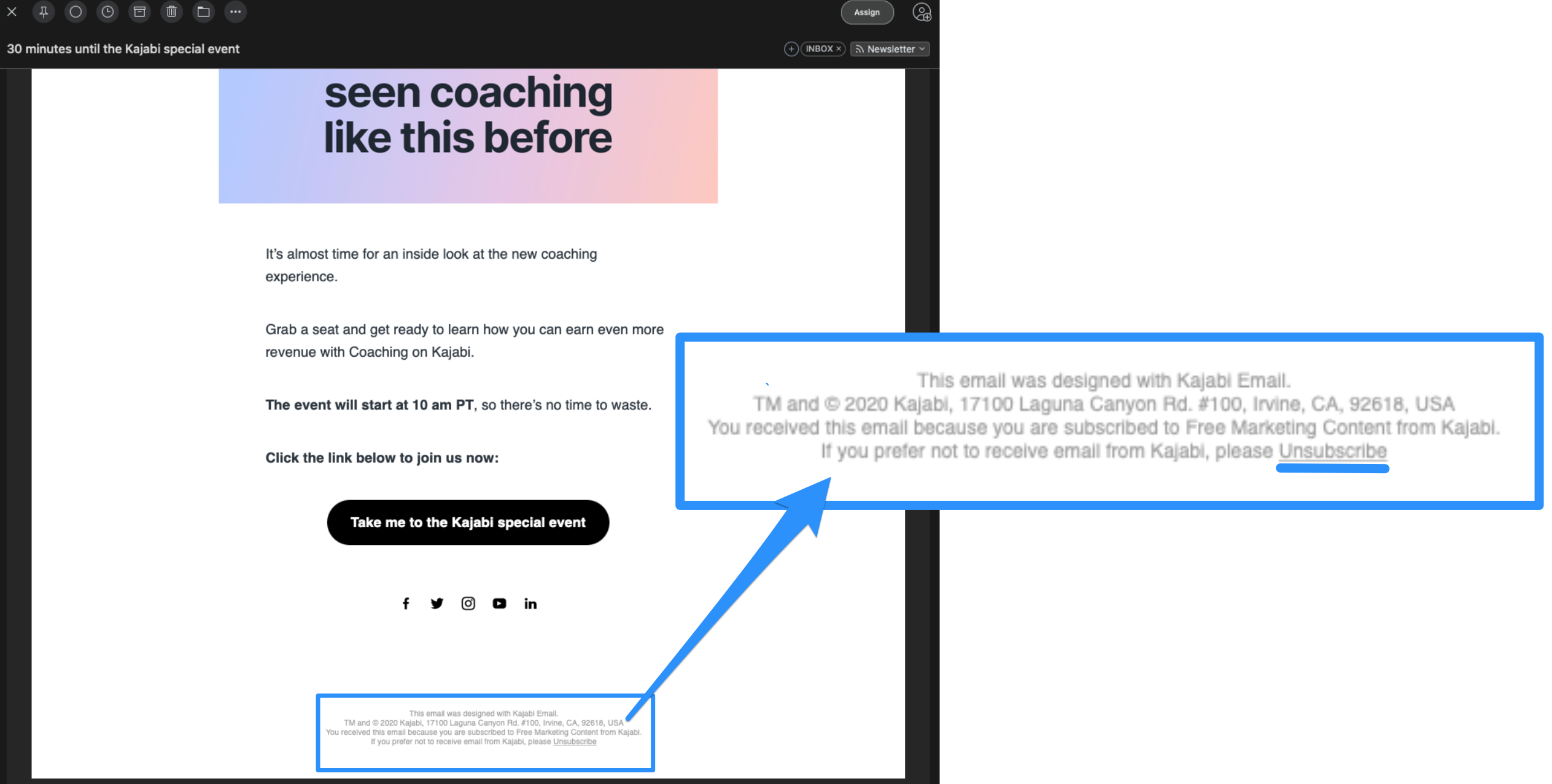 How To Unsubscribe From Kajabi s Marketing Emails Kajabi Help Center